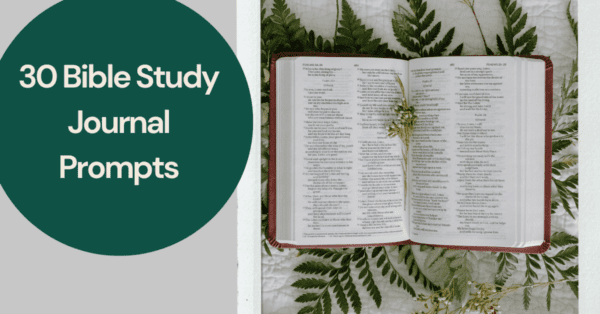 30 Bible Study Journal Prompts for Studying Scripture • Quiet Time Made ...