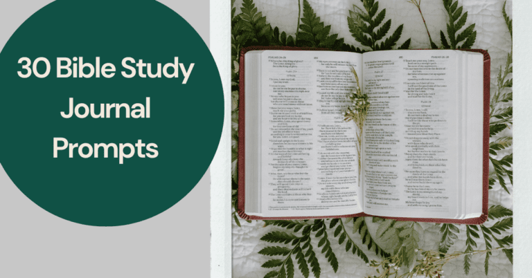 30 Bible Study Journal Prompts for Studying Scripture • Quiet Time Made ...